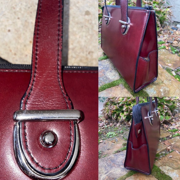 Jack Georges | Bags | Jack Georges Milano Red Shoulder Bag | Poshmark